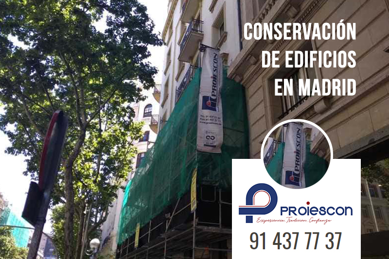 Conservación de edificios en Madrid. Proyectos de obras de conservación
